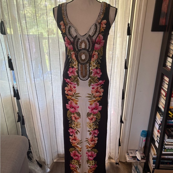 Boston Proper | Dresses | Boston Proper Black And White Maxi Dress With ...